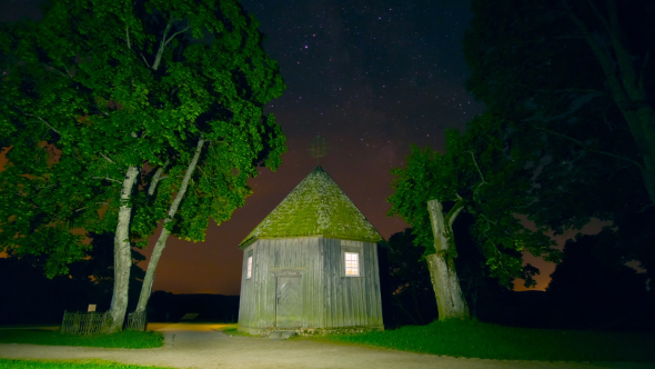 Magic House And Stars, Stock Footage | VideoHive