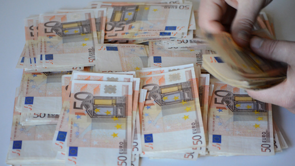 Sorting And Counting Euro Money, Stock Footage | VideoHive