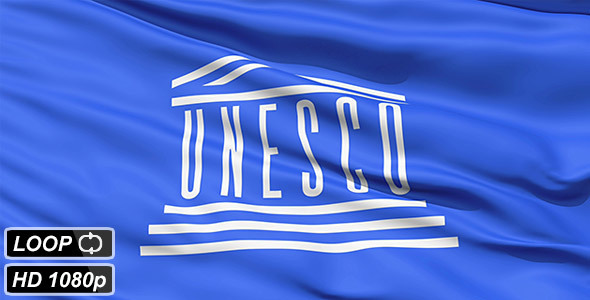 UNESCO Waving Flag, Motion Graphics | VideoHive