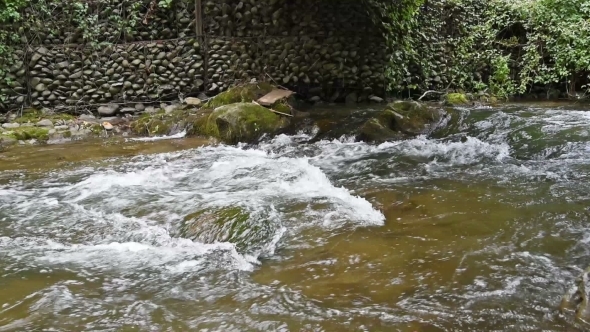 Mountain Stream River With Rapids, Stock Footage | VideoHive