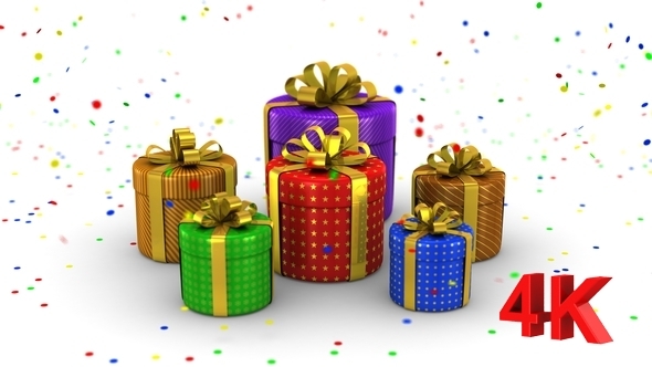 Gift Boxes Animation, Motion Graphics | VideoHive