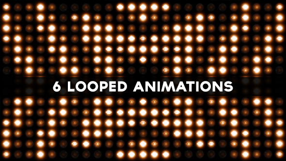 Pulsing Spot Light - Wall of Lights - VJ Pack 1, Motion Graphics ...