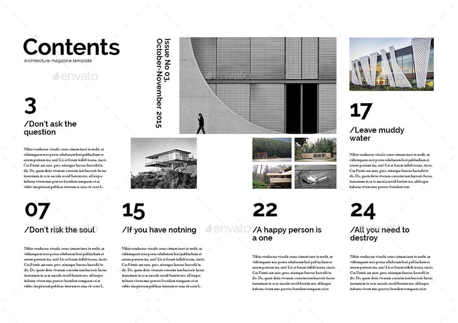 Architecture Magazine, Print Templates | GraphicRiver