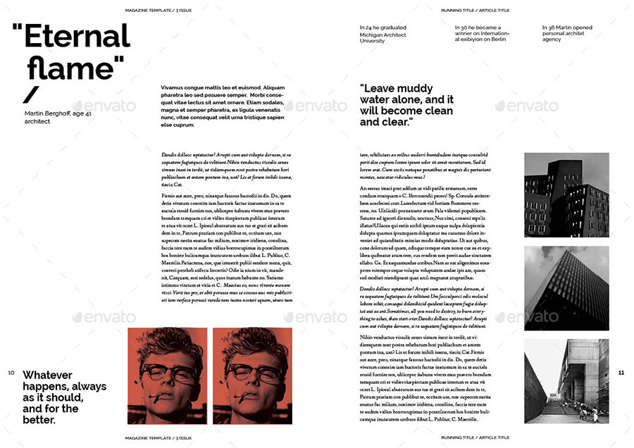 Architecture Magazine, Print Templates | GraphicRiver