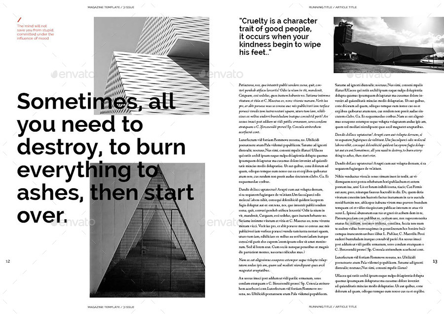 Architecture Magazine, Print Templates | GraphicRiver