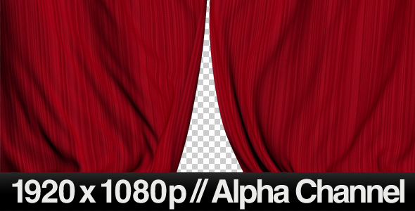 Realistic Red Curtains Closing, Motion Graphics | VideoHive