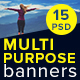 Multipurpose Banners, Web Elements | GraphicRiver