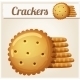 Cracker Cookies. Detailed Vector Icon by Annzabella | GraphicRiver