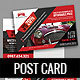 Auto Show and Sales Post Card Template, Print Templates | GraphicRiver