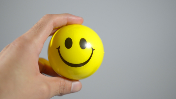 Hand with Smiley Expresses Positive Gesture, Stock Footage | VideoHive