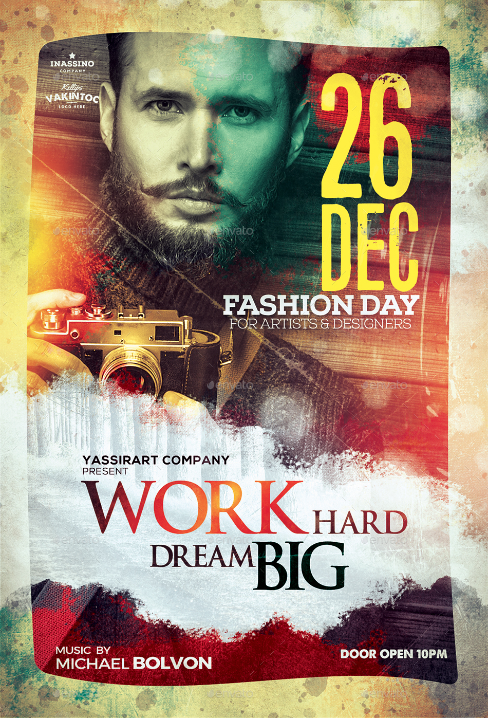 Work Hard Dream Big Flyer Template, Print Templates | GraphicRiver