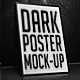 Dark Poster Mock-Up, Graphics | GraphicRiver