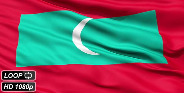 Republic of Maldives Flag, Motion Graphics | VideoHive