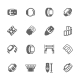 Simple Watch Band Icons, Icons | GraphicRiver