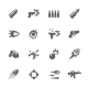 Simple Weapon Icons, Icons | GraphicRiver