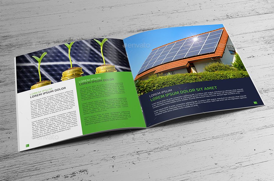 Renewable Energy Square Brochure, Print Templates | GraphicRiver