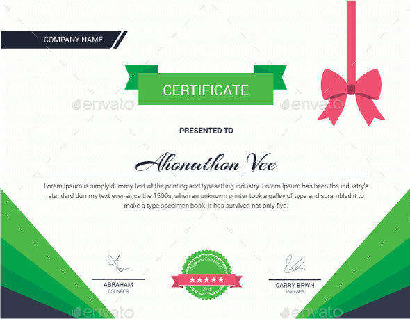 Certificate, Print Templates | GraphicRiver