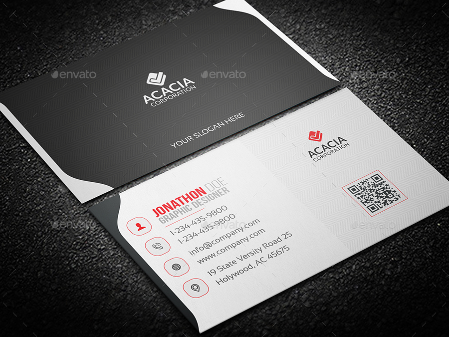 Modern Acacia Business Card, Print Templates | GraphicRiver