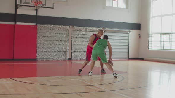 Defender Stealing Basketball From Opposing Player, Stock Footage ...