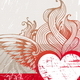 Vintage Hand Drawn Flaming Heart, Vectors | GraphicRiver