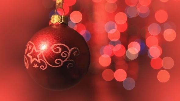 Christmas Ball Rotates , Stock Footage | VideoHive