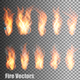 Fire on Transparent Background Vector, Vectors | GraphicRiver