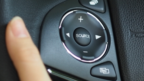 Volume Control On Steering Wheel, Stock Footage | VideoHive