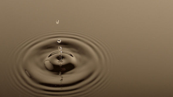 Water Drop Brown Gold, Stock Footage | VideoHive