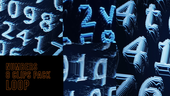 Numbers SC Loop Pack 1, Motion Graphics | VideoHive