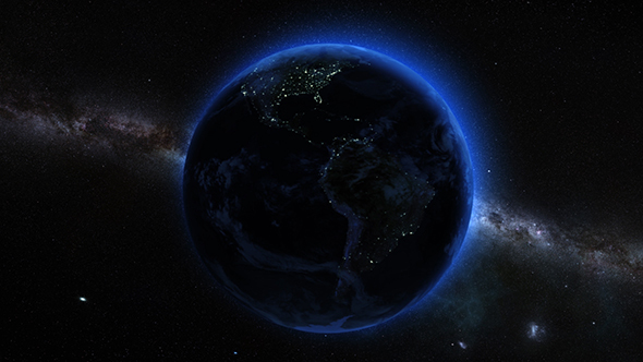 Earth Dark Side From Space, Motion Graphics | VideoHive