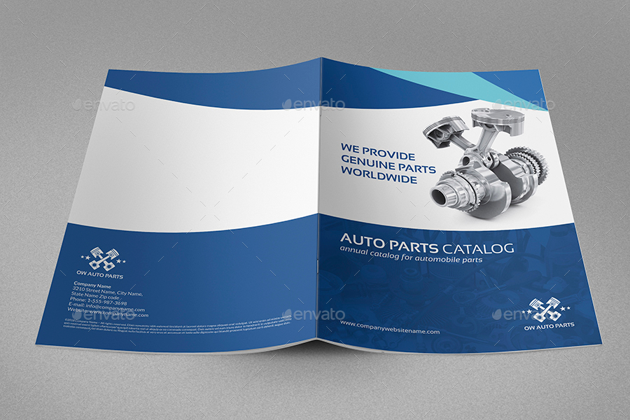 Auto Parts Catalog Brochure Bundle Template, Print Templates | GraphicRiver