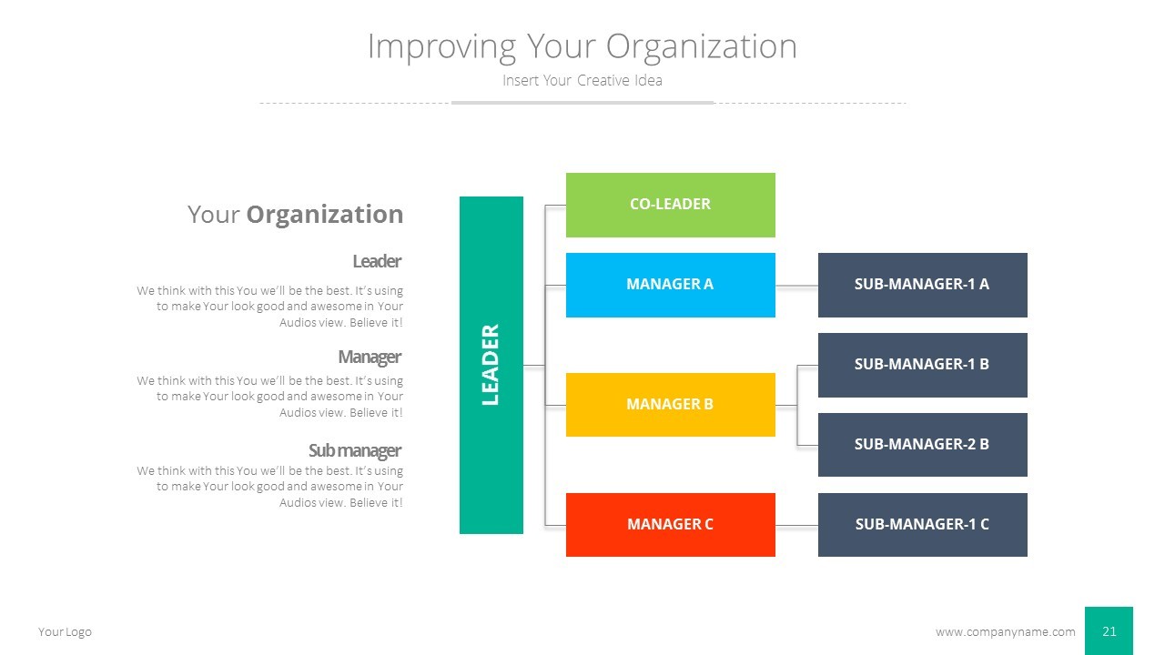 Organizational & Data Chart Presentation, Presentation Templates ...