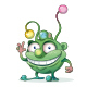 Good-natured Green Monster, Vectors | GraphicRiver