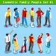 Family Set 01 People Isometric, Vectors | GraphicRiver