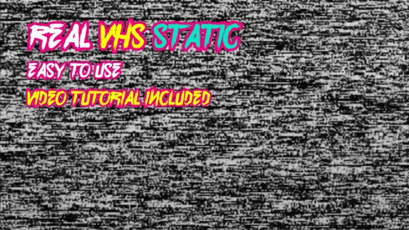 Real VHS Static, Stock Footage | VideoHive