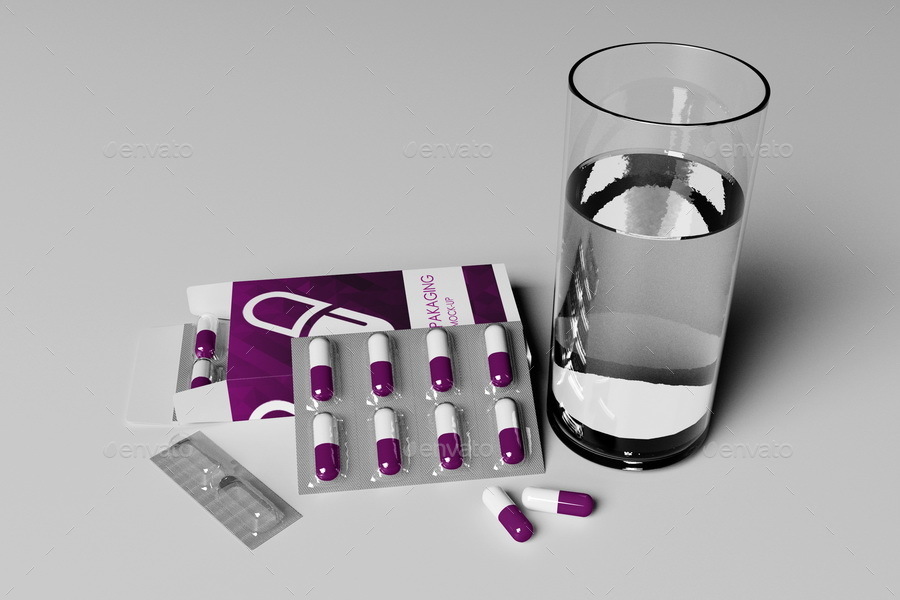 Pills Package Mock-Up. Set.1, Graphics | GraphicRiver