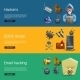 Hacker Activity Banners, Vectors | GraphicRiver