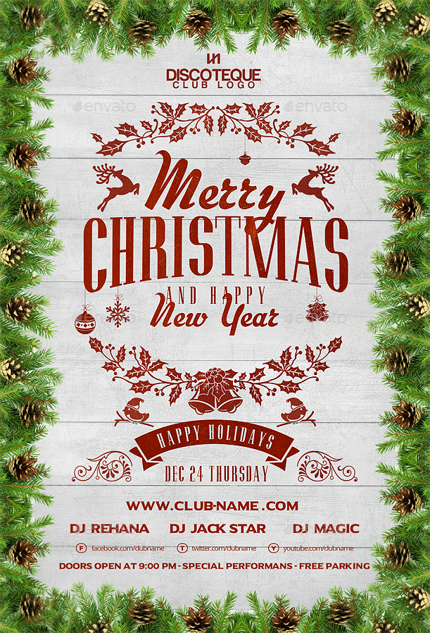 Christmas Flyer, Print Templates | GraphicRiver