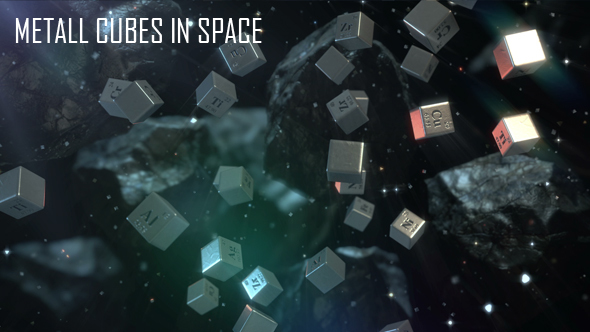 Metal Cubes In Space, Motion Graphics | VideoHive