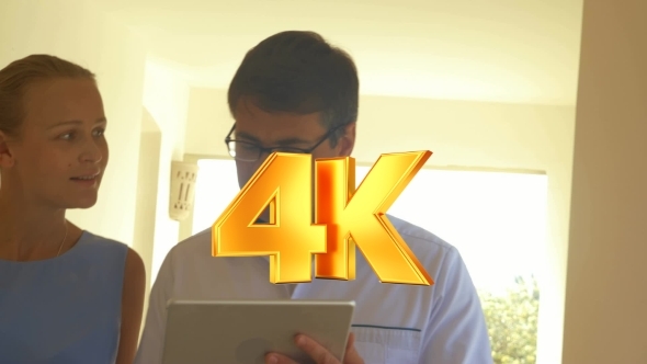 Business People With Tablet PC Walking, Stock Footage | VideoHive