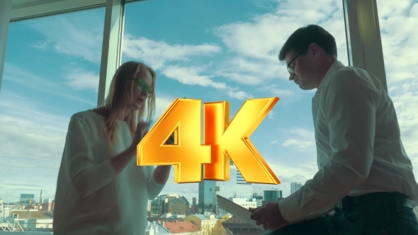 Young People With Pad And Laptop Dancing, Stock Footage | VideoHive