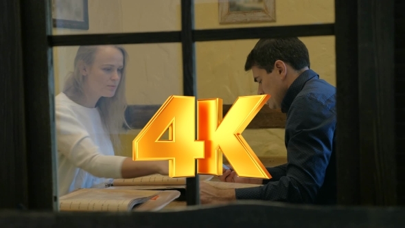 Young People Talking About The Dishes In Menu, Stock Footage | VideoHive