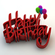 Happy Birthday 3d text by gokcengulenc | GraphicRiver