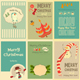 Set of Cute Christmas Mini Posters, Vectors | GraphicRiver