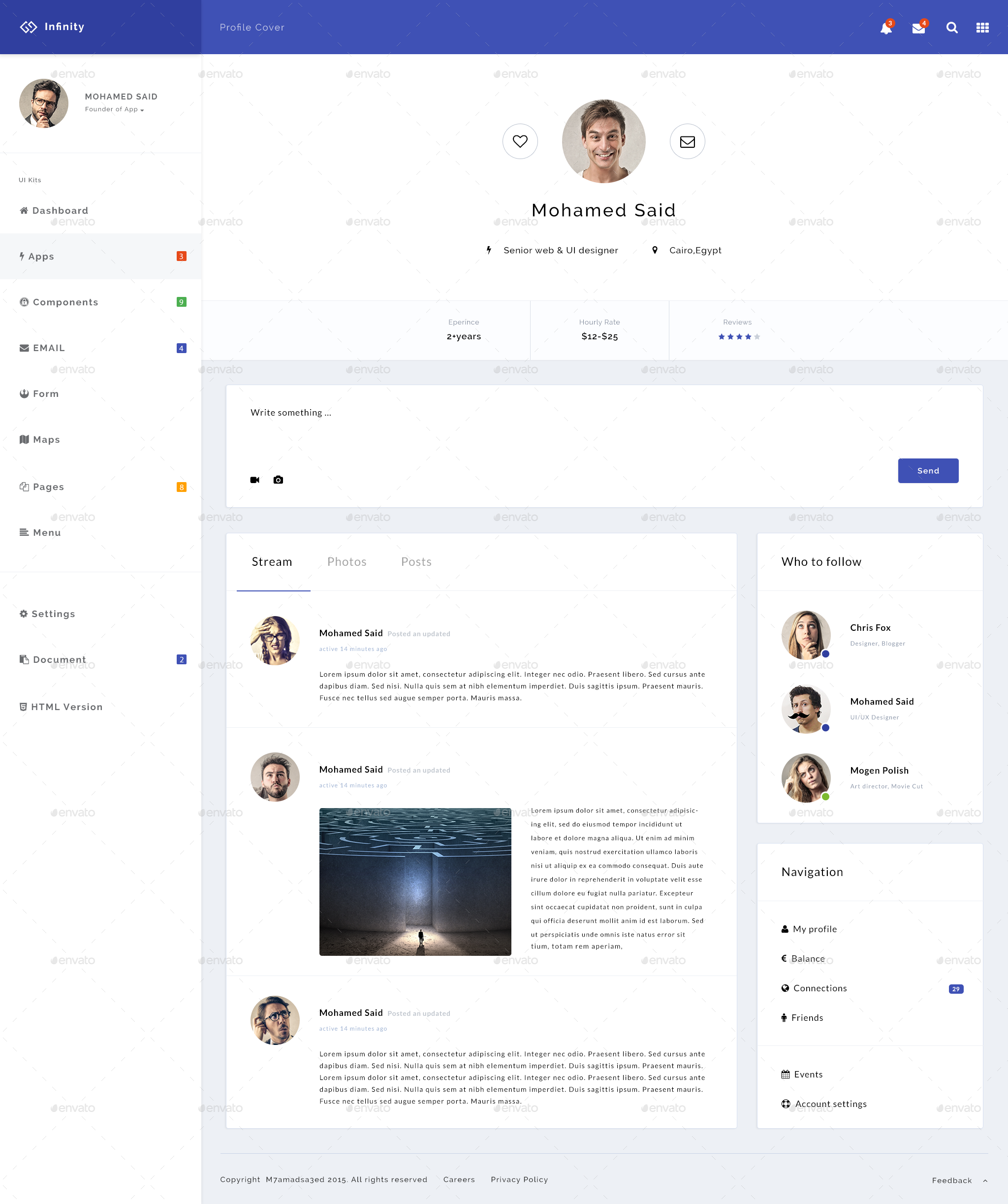 Infinity - Web Application Kit, Web Elements | GraphicRiver