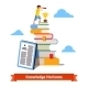 Standing On Knowledge Concept, Vectors | GraphicRiver