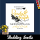 Black And Yellow Wedding Invitation Suite, Print Templates | GraphicRiver