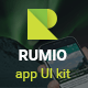 Rumio Android Material UI Kit, Web Elements | GraphicRiver