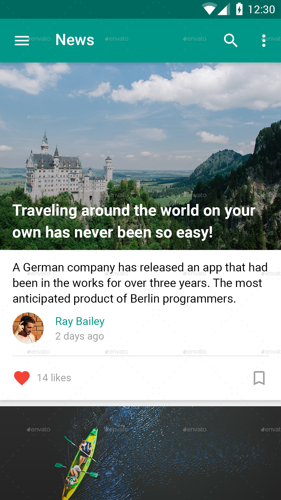 Rumio Android Material UI Kit by bohdansvyrydov | GraphicRiver