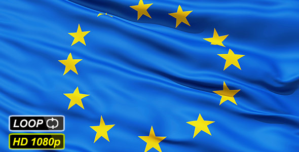 Waving Flag Of Europe, Motion Graphics | VideoHive